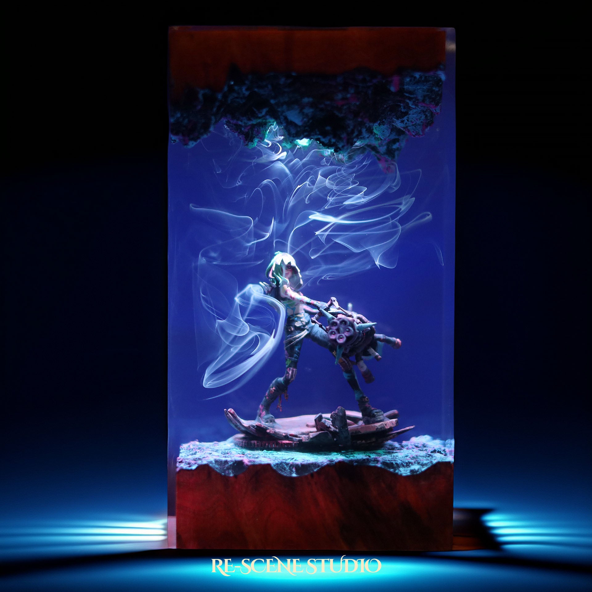 J.inx Resin Lamp 02 | Handmade Resin LED Lamp, Unique Gift – Rescene Studio